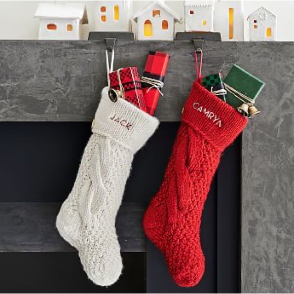 Pottery Barn | Holiday | Pottery Barn Knit Stocking | Poshmark